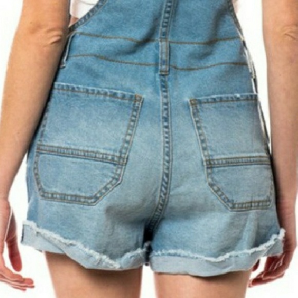 Love Tree | Shorts | Host Pick Tree Denim Light Blue Overalls | Poshmark
